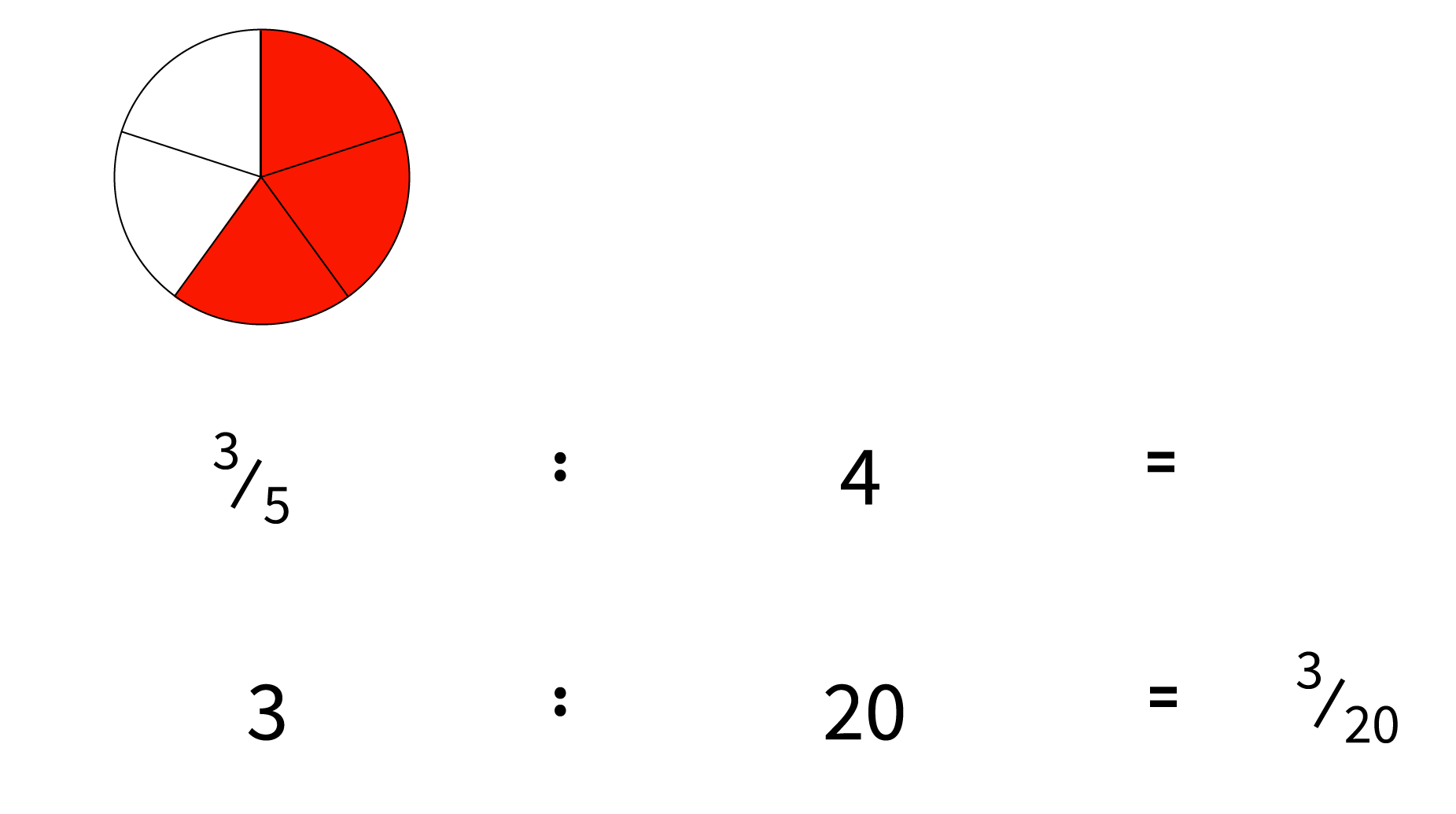 Een breuk delen door een heel getal (middenbouw)