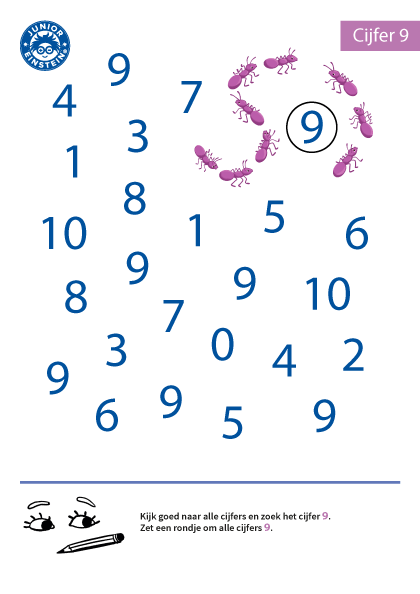 Rondje om alle cijfers 8